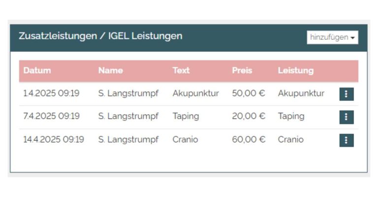 Funktionen - Hebamio